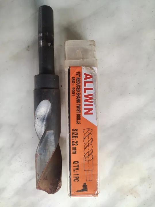 MATA BOR / ALLWIN 1/2" REDUCED SHANK TWIST DRILLS / ISO : 9001 / 22 MM | Lazada Indonesia