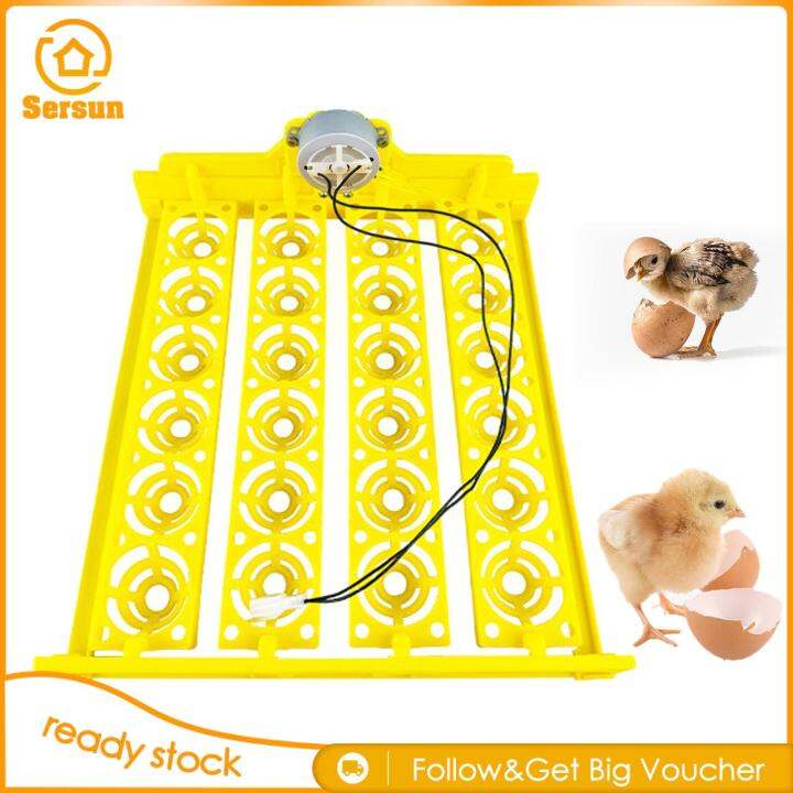 ถาดพลิกไข่อัตโนมัติ Sersun 24ถาดฟักไข่สำหรับไก่ห่านนกกระทา | Lazada.co.th