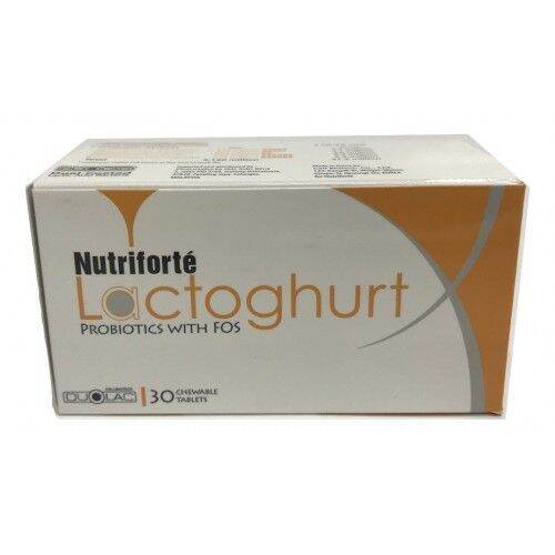 ~ORIGINAL~ NUTRIFORTE LACTOGHURT PROBIOTICS 30 CHEWABLE TABLETS(EXP:12/ ...