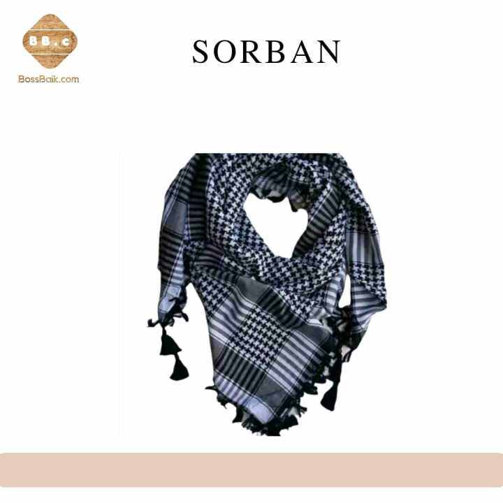 Sorban Pria Arab Saudi Rumbai Premium Sorban Santri Keren Sorban Haji ...