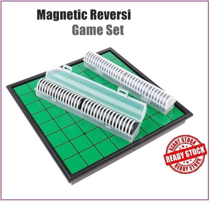 Reversi Game Set with Magnetic Folding Board 10 X 10 Inches | Lazada