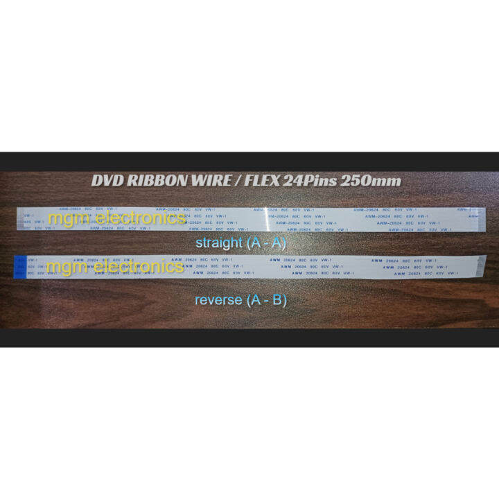 1pc. DVD Ribbon Wire / Flexible 24Pins 250mm Straight / Reverse for DVD ...