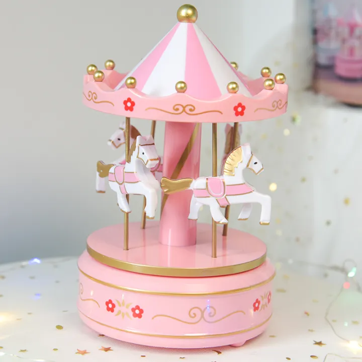 Merry-go-round music box cake decorative ornaments Birthday gifts for ...