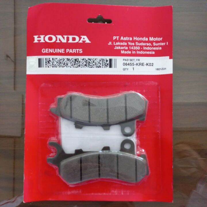 ORIGINAL HONDA FRONT BRAKE PAD FOR PCX 160 CBS (06455-KRE-K02 or 06455 ...