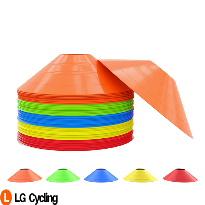 Football Cones Training Indoor Outdoor Sports Safety Marker Colourful ...