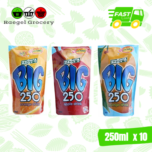 Zest-O BIG 250 Juice Drinks (250 ml x 10) | Lazada PH