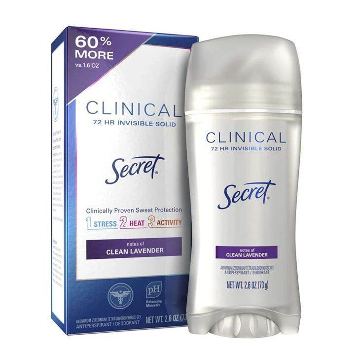 Secret Clinical Strength Invisible Solid Antiperspirant Deodorant ...