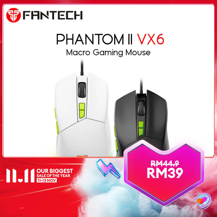 Fantech Gaming Mouse Phantom II VX6 with Gaming Optical Sensor, 7 ...