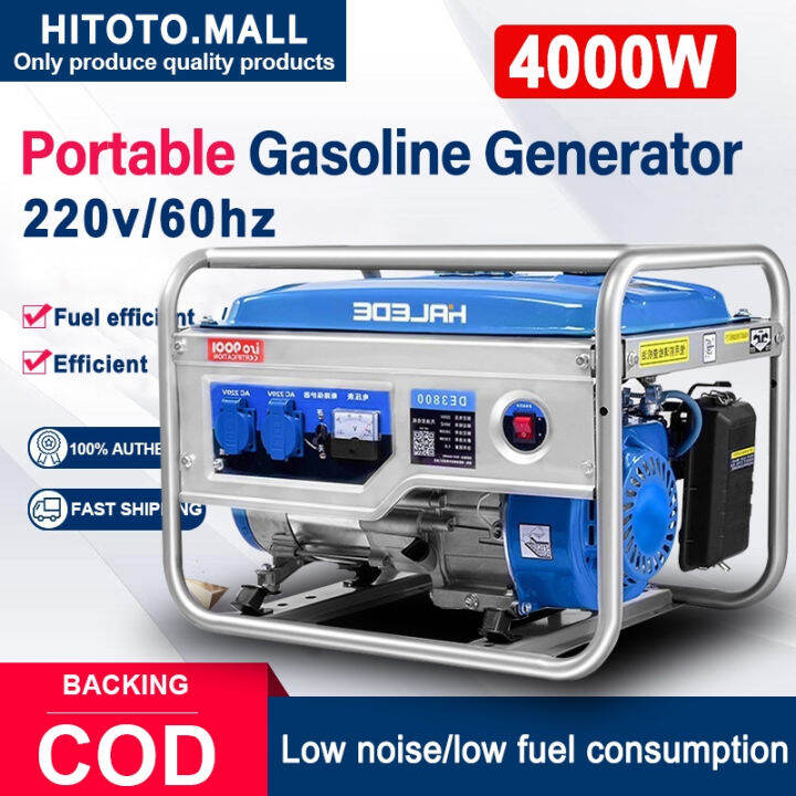 Gasoline Generator Portable 4000W Home Portable Gasoline Generator 4 ...