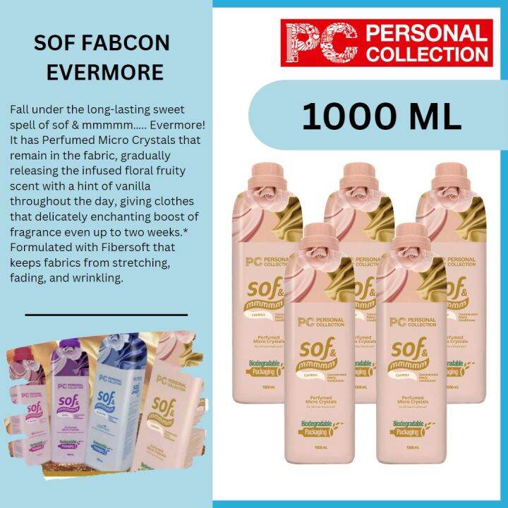 Personal Collection Sof & mmmmm Concentrated Fabric Conditioner Fabcon ...