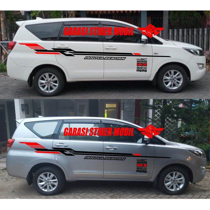 Stiker mobil innova reborn stiker list body samping mobil innova reborn ...
