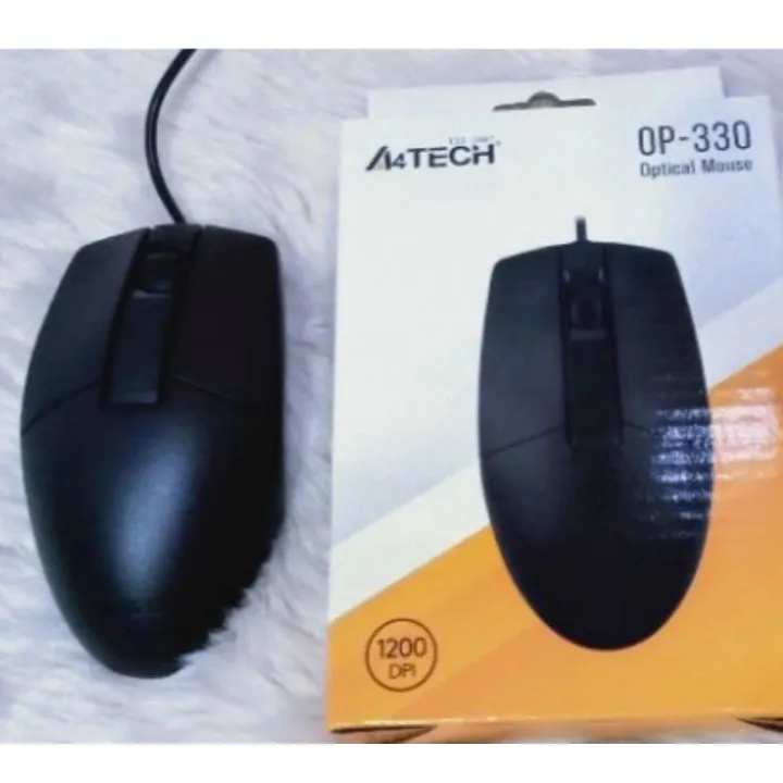 A4Tech OP-330 3D Optical Mouse Wired USB Black | Lazada PH