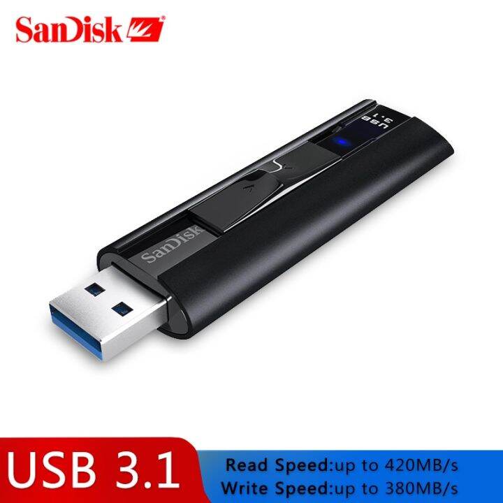 SanDisk SSD USB 3.1 Usb Flash Drive 128GB Extreme PRO Pen drive 256GB Flash Memory Stick CZ880 ...