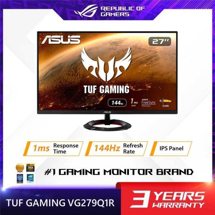 ASUS TUF GAMING VG279Q1R GAMING MONITOR –27 inch Full HD (1920 x 1080 ...