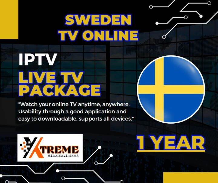 IPTV SWEDEN TV Online Package 1 Year. รับชมทีวี สวีเดน ได้ง่ายๆผ่าน ...