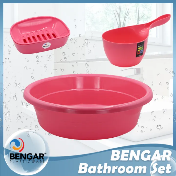 Basin / soap dispenser/ planggana for laundry/ Dipper / bathroom set ...