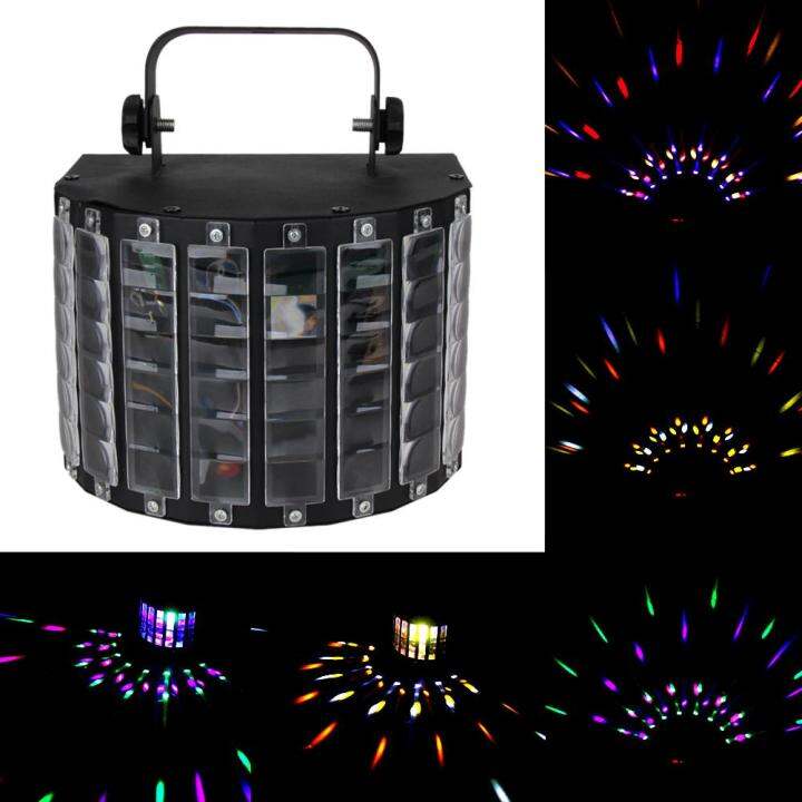 Sound Active LED Light Laser RGBW Stage Effect Lighting Club Disco DJ ...