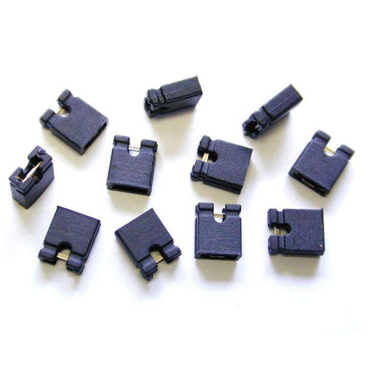 10 Pcs 2.54mm Standard Circuit Board Shunts Short Jumper Caps Arduino ...