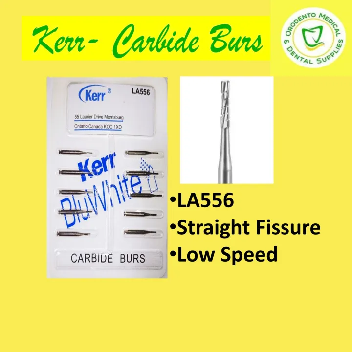 Carbide Burs Straight Fissure LA556 KERR Low Speed | Lazada PH