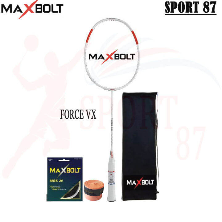 Raket Badminton Maxbolt Force VX Bonus Komplit Raket Maxbolt Force VX ...