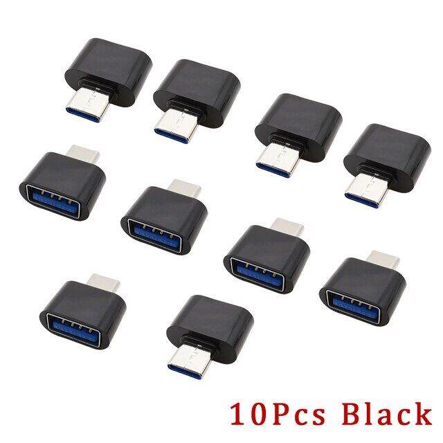10pcs Usb Otg Adapter Type C Male Otg Cable Mobile To Usb Keyboard ...
