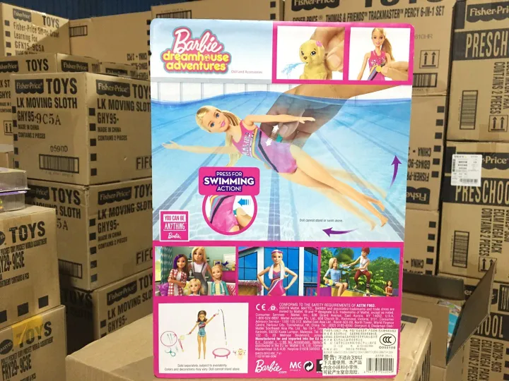 The new Barbie Barbie doll fun diving combination GHK23 girls play ...