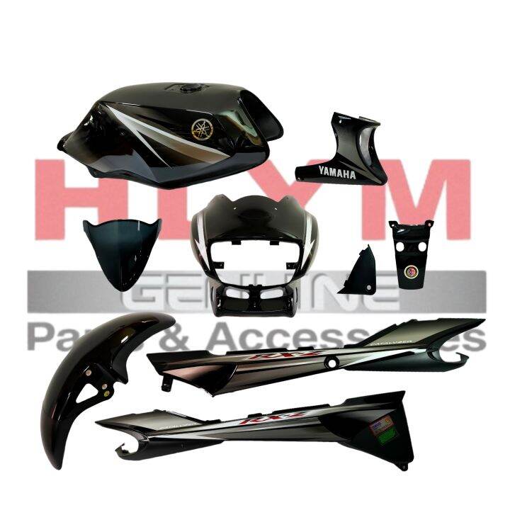 RXZ HLYM 100% ORIGINAL YAMAHA 5PV CATAL CATALYZER HITAM SKALA BODY ...