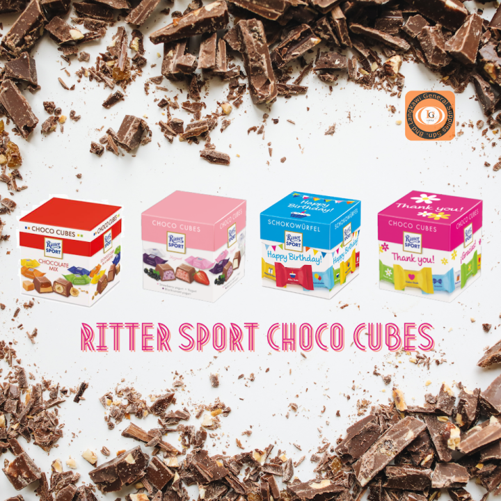 Ritter Sport CHOCO CUBES 176g HAPPY BIRTHDAY / YOGURT MIX/ Schokogruss ...