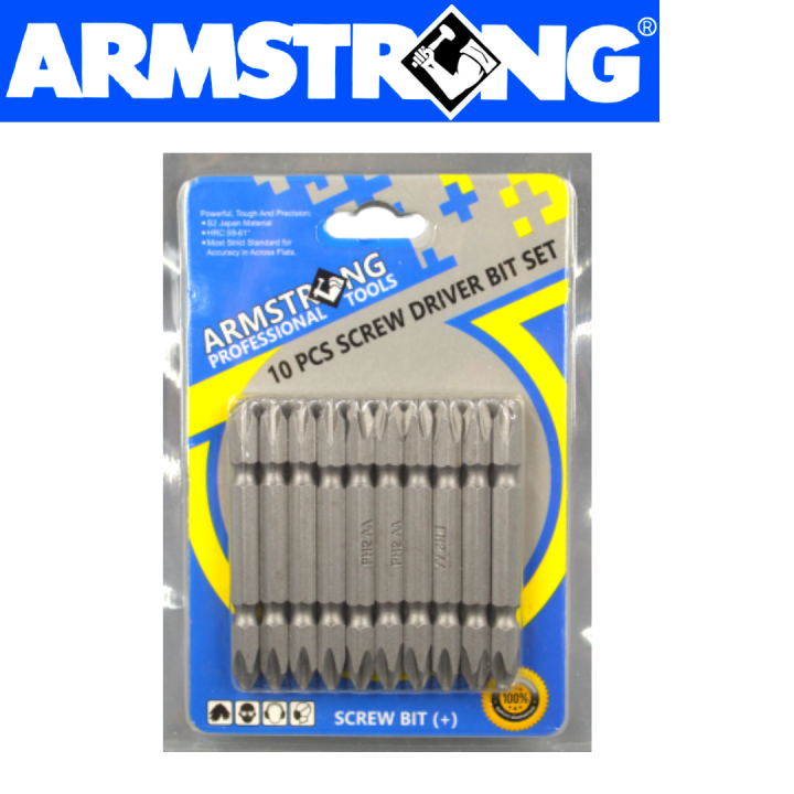 Total Tools Hardware Affordable High Quality ARMSTRONG SCREW BIT SET ...