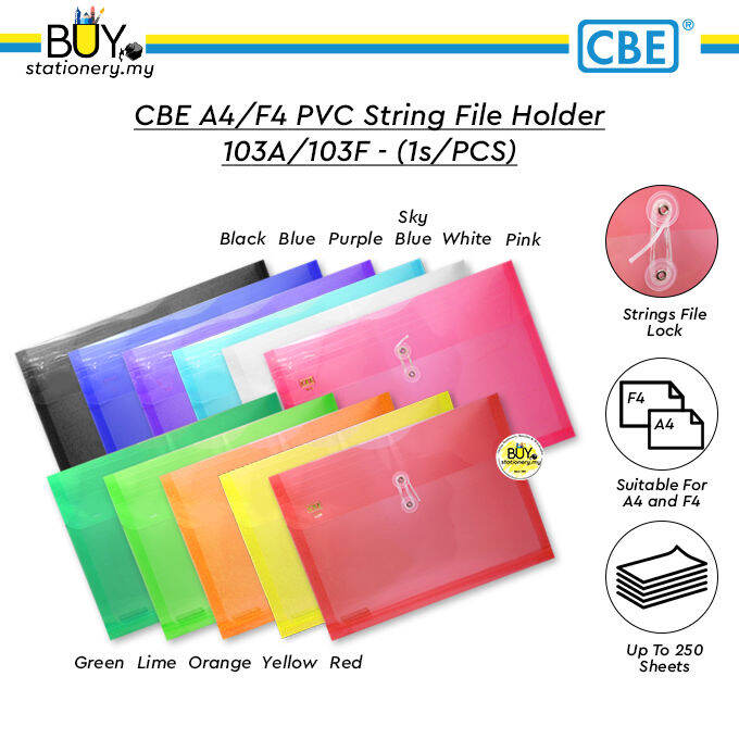 CBE A4 F4 PVC String Management File Holder 103A 103F -(1s/PCS) Paper ...