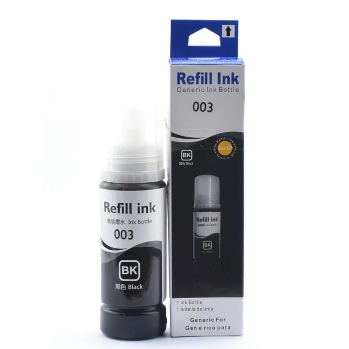 Epson 003 Premium Refilll Ink Bottle (Black) | Lazada PH