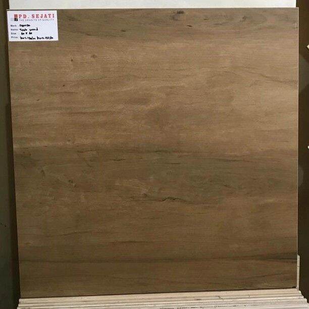 granit 60x60 - motif kayu - essenza teak wood | Lazada Indonesia