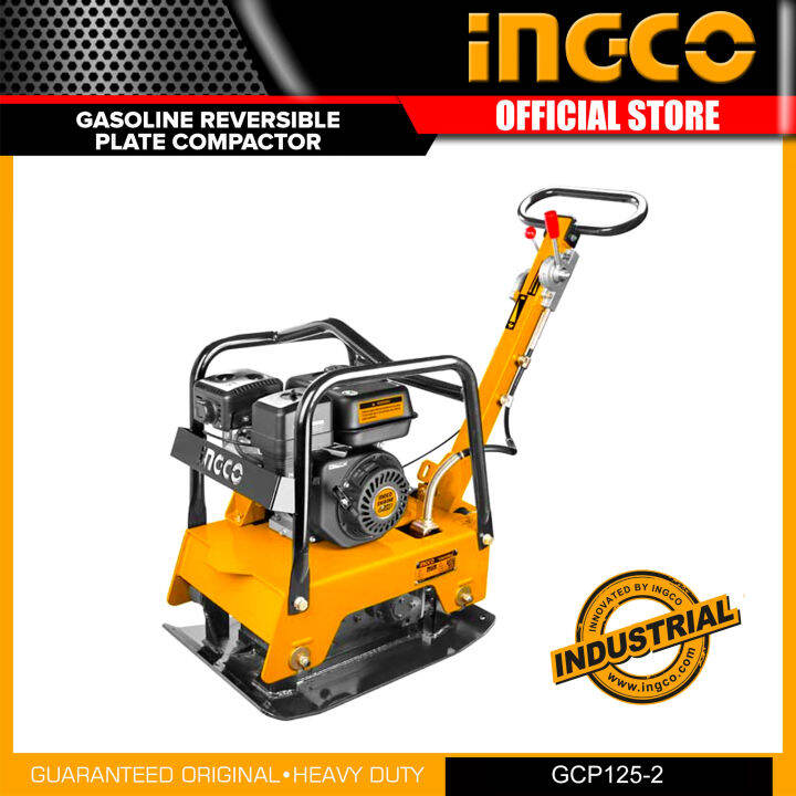 INGCO GCP125-2 Gasoline Reversible Plate Compactor 127KG Petrol Engine ...