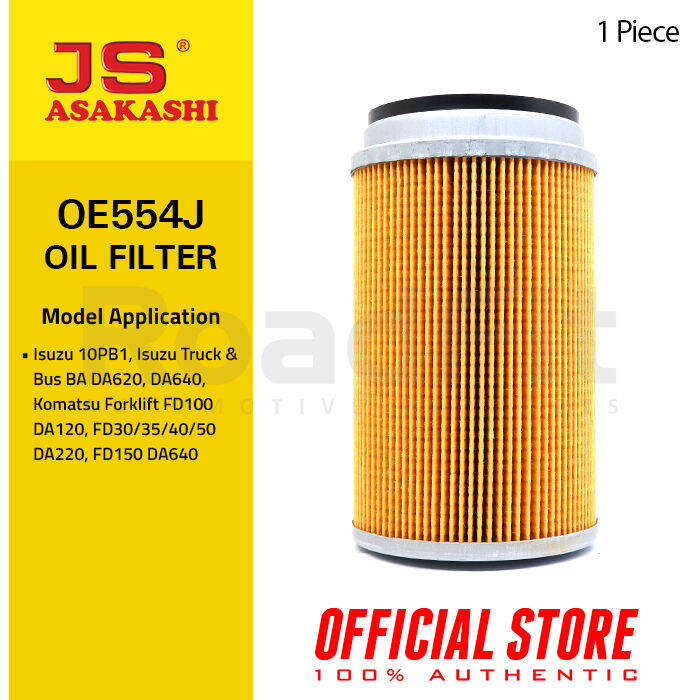 JS Oil Filter OE554J for Isuzu 10PB1, Isuzu Truck & Bus BA DA620, DA640 ...