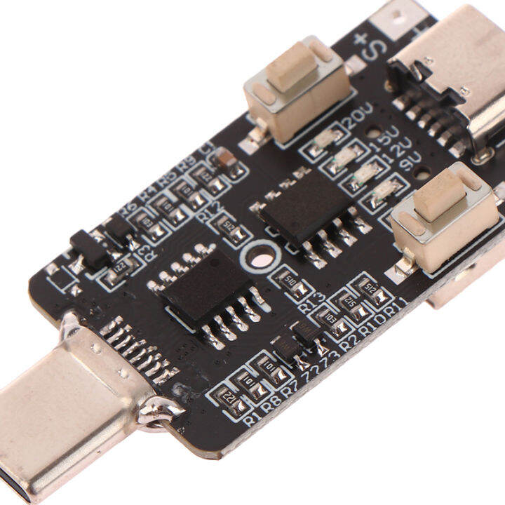 New 100W 5A USB Type-C QC Decoy Trigger Board USB Type-C 5V 9V 12V 15V Battery Fast Charging ...