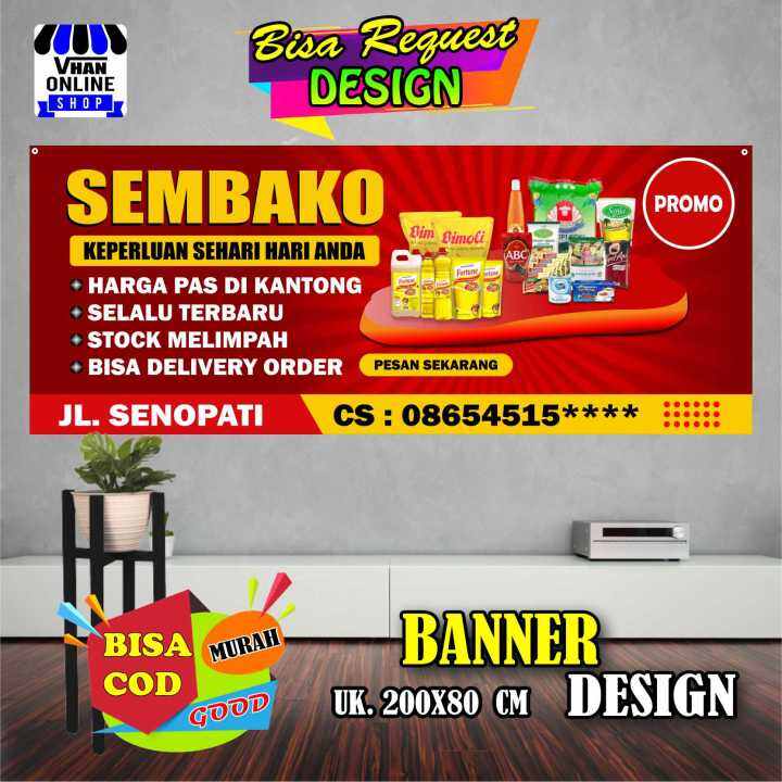 Spanduk Banner Sembako, Jualan Keperluan Rumah Tangga Bagus Murah ...