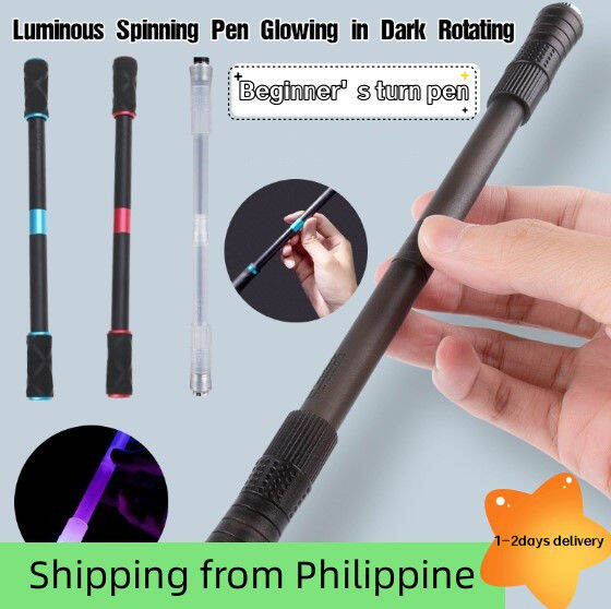 【Buy One Get One】Rotating Beginners Spinning Pen Luminous Rotating Pen ...