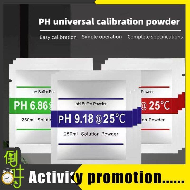 4.01/6.86/9.18 (3pcs）Set the pH calibration powder of pH meter ...