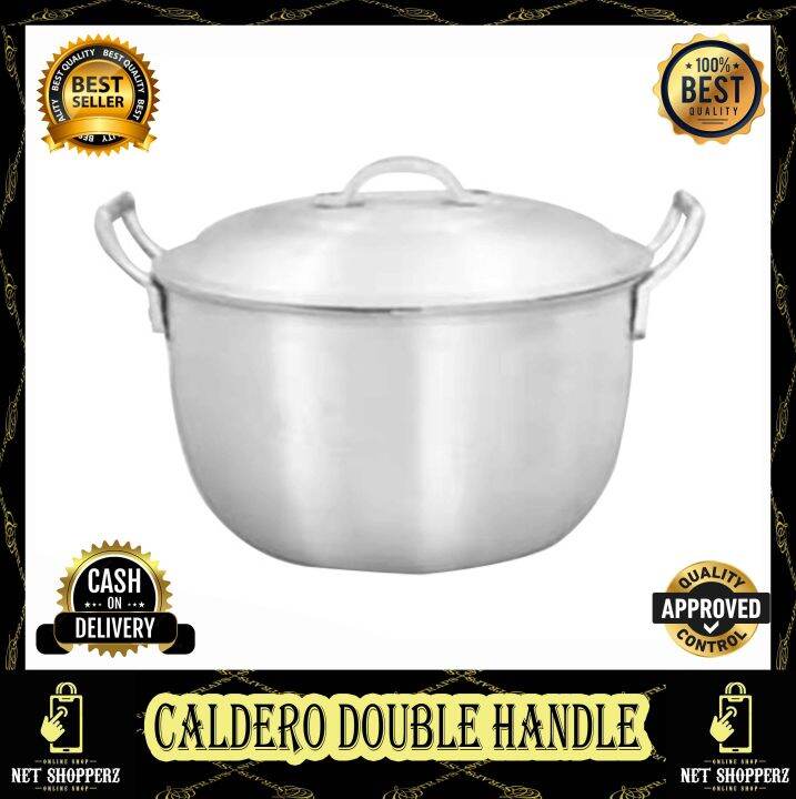 Aluminum Pot XL Kaldero Caldero Double Handle SIZE A1~A5 | Lazada PH