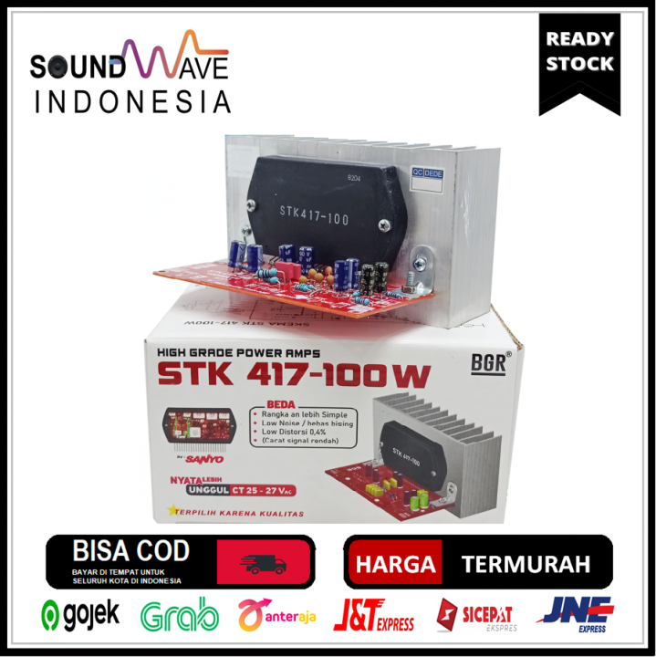 KIT STK 417-100 SANYO MINI SIZE STEREO 100W POWER AMPLIFIER | Lazada Indonesia