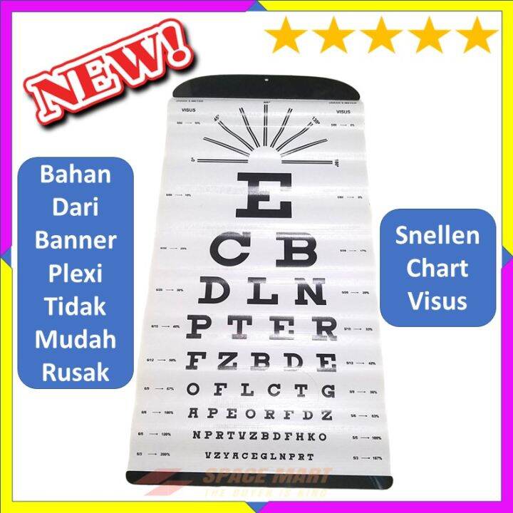 Snellen Chart Visus Snellen Visus Chart snellen Chart alat test mata ...