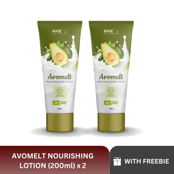 ORIGINAL Avo Skin Co. AvoMelt SET OF 2 Nourishing Body Lotion 200ml | Lazada PH