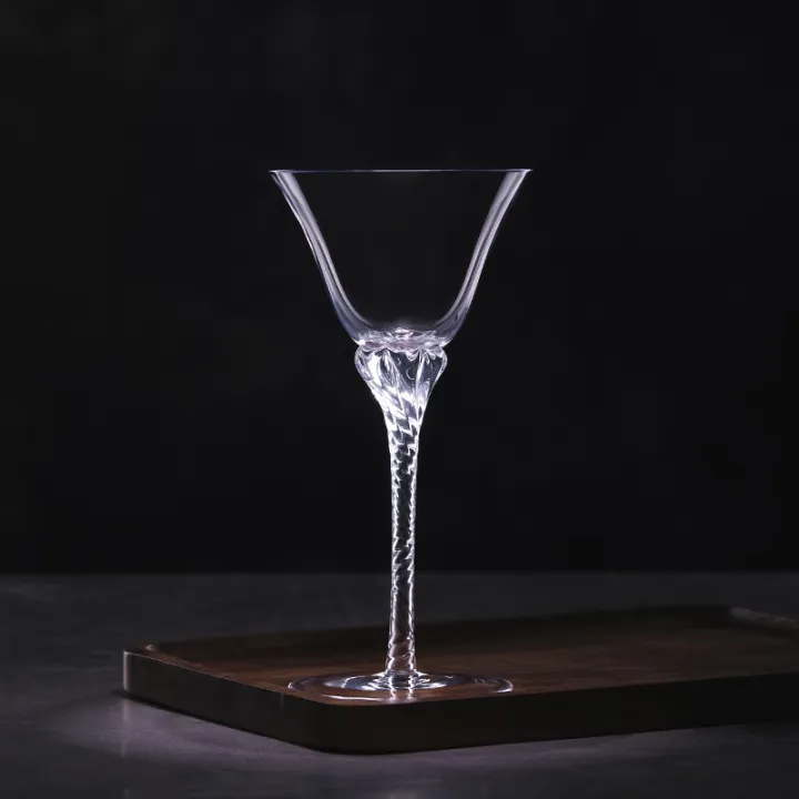 CT2903 CRISON corrison spiral leg tall cocktail glass crystal wine glass classical champagne ...