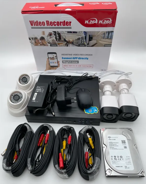 PAKET DVR KIT 4ch 8ch 16ch Full 5MP paket dvr kit lengkap dengan cctv ...
