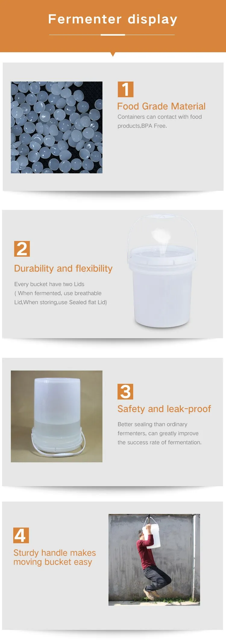 10L Fermentation Container with Airlock Kit Wine Making Equipment ...