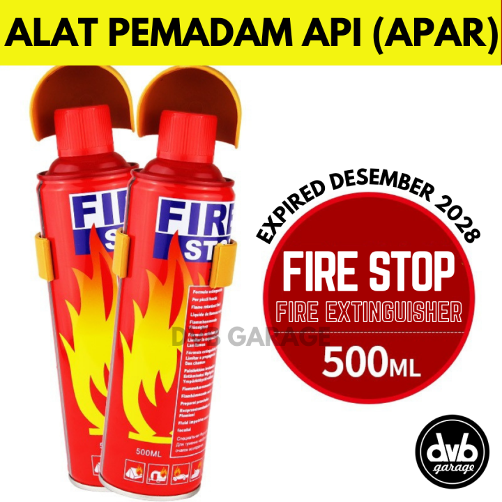 FIRE STOP ALAT PEMADAN API 500ML - APAR PORTABLE MINI 500 ML MOBIL ...