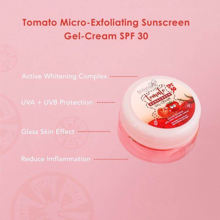 ORIGINAL BRILLIANT SKIN TOMATO SB SUNBLOCK WHITENING SUNSCREEN GEL ...
