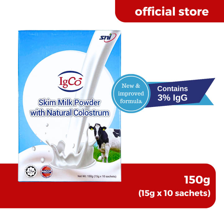 IGCO Skim Milk Powder with Natural Colostrum - 10 sachets x 15g | Lazada PH
