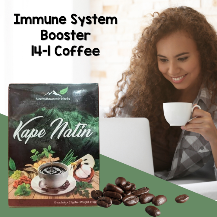 "Tasty Coffee Good For Health ☕" 1 Box (10 Sachets) 14-in-1 Kape Natin ...