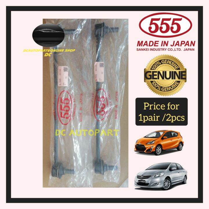ORIGINAL 555 THREE FIVE TOYOTA VIOS NCP93 FRONT STABILIZER LINK ABSORBER LINK ABS LINK FRT (MADE ...